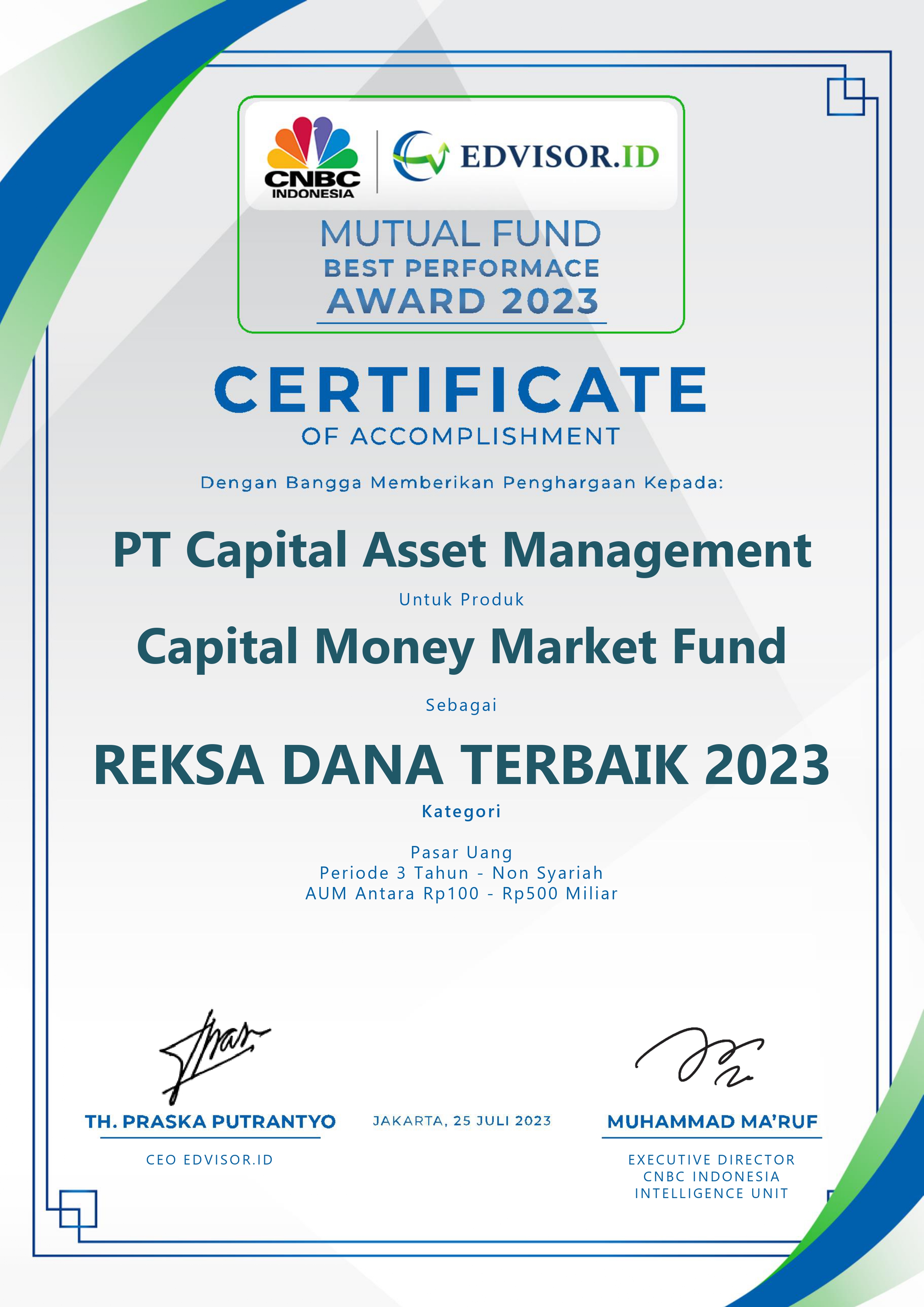 CAPITAL ASSET MANAGEMENT